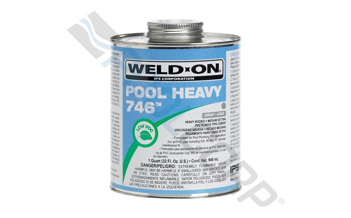 Weld-On 746 Gray Pool PVC Solvent Cement 1 qt | Wilson Pools